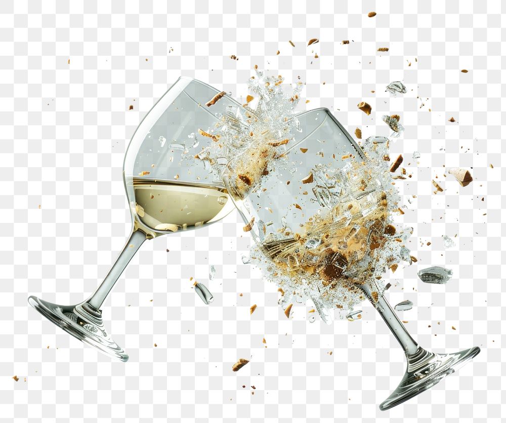 PNG Exploding white wine glass | Free PNG - rawpixel