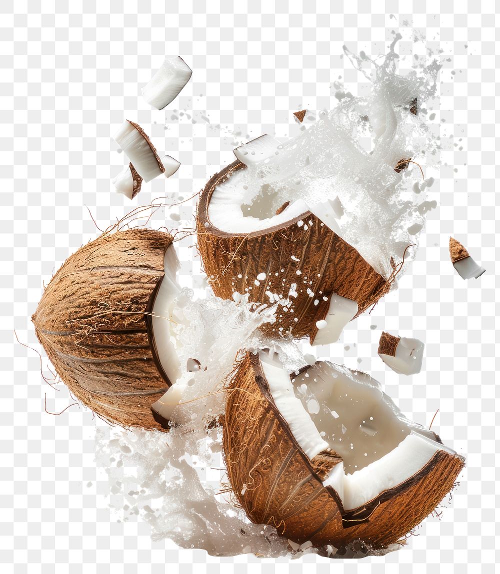 PNG Exploding coconut background explosion | Premium PNG - rawpixel