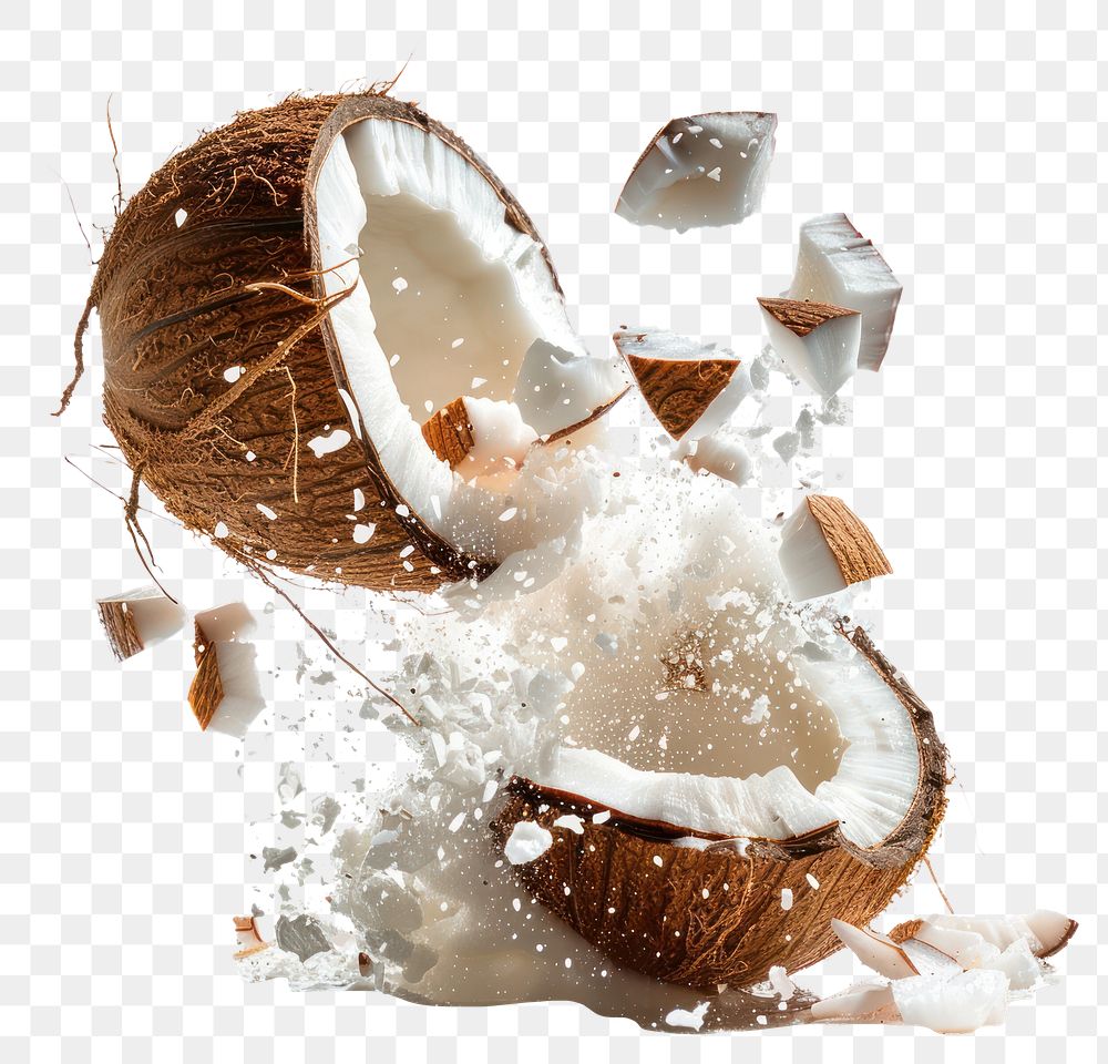 PNG Exploding coconut background explosion | Free PNG - rawpixel