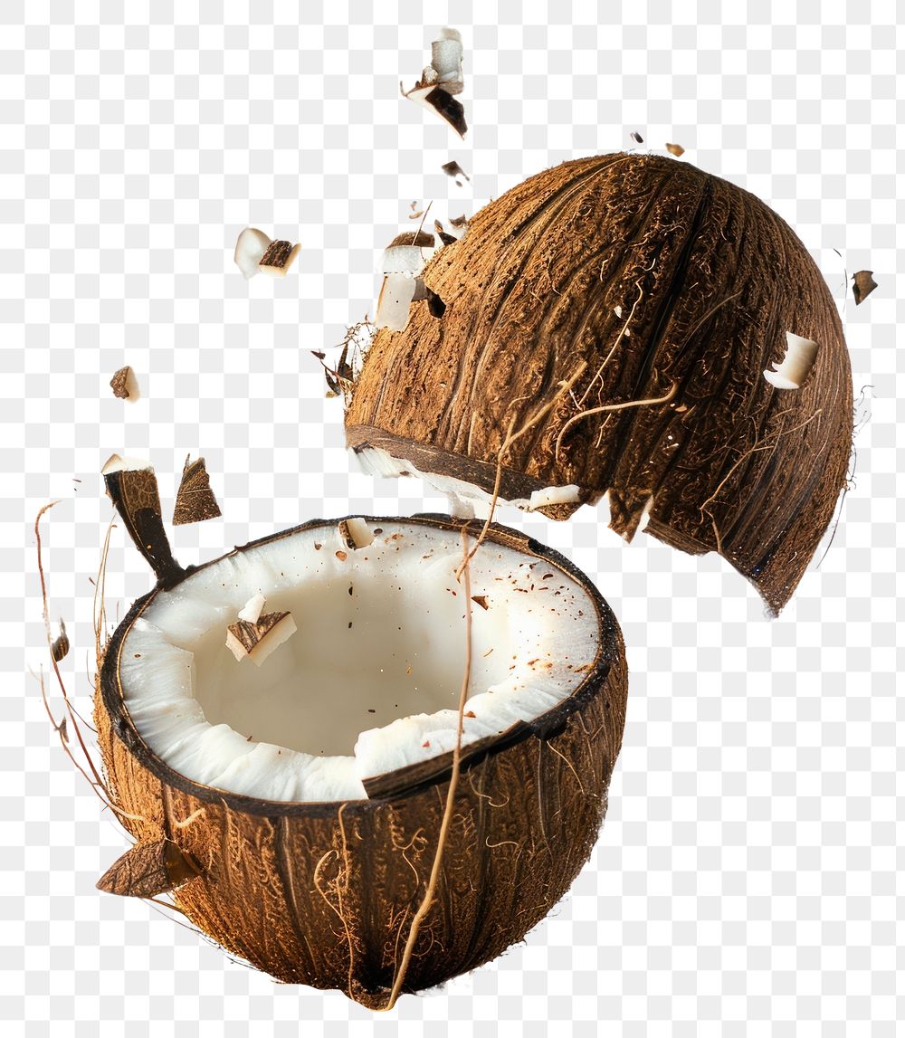PNG Exploding coconut food background | Free PNG - rawpixel