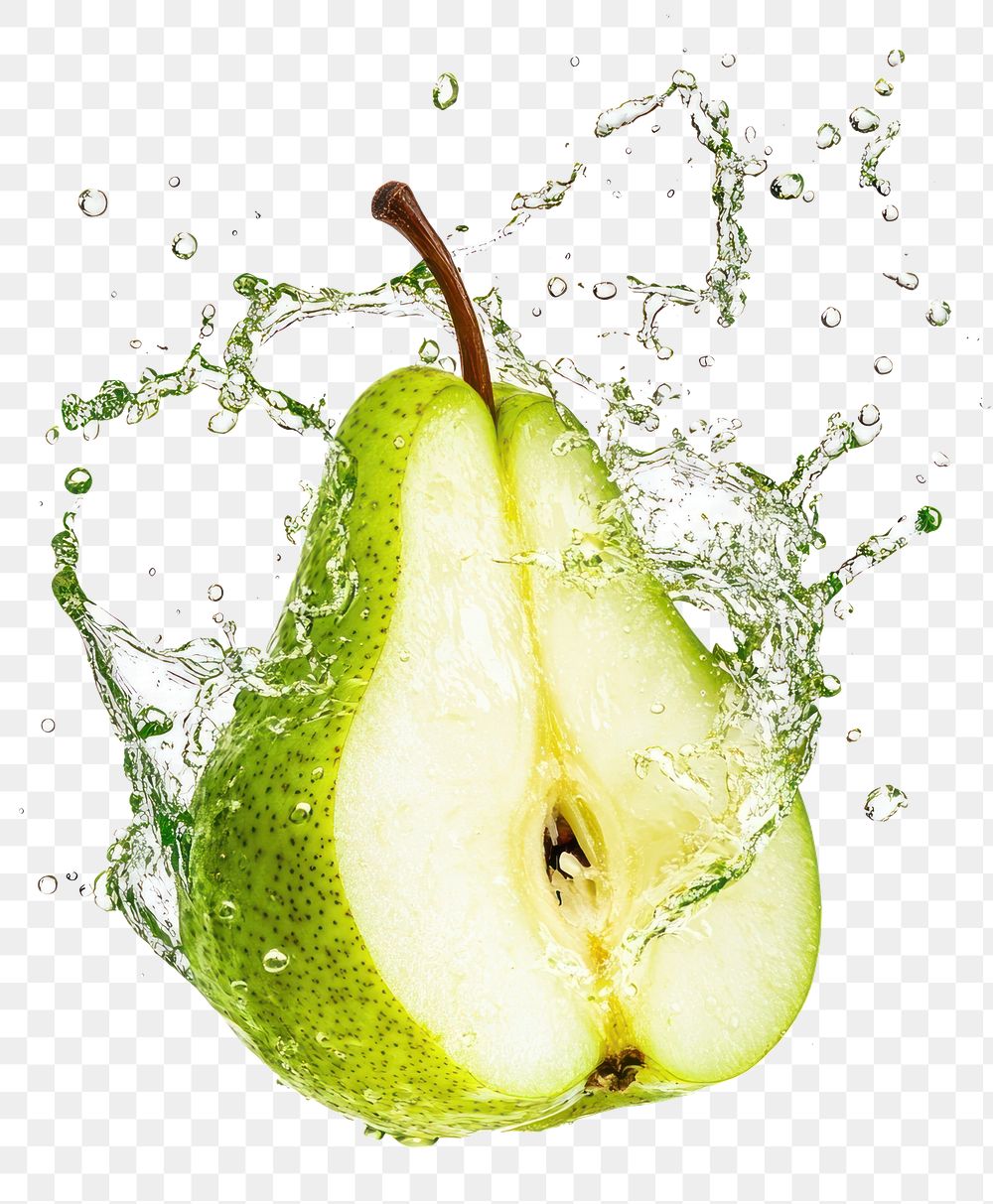 PNG Exploding cut green pear | Free PNG - rawpixel