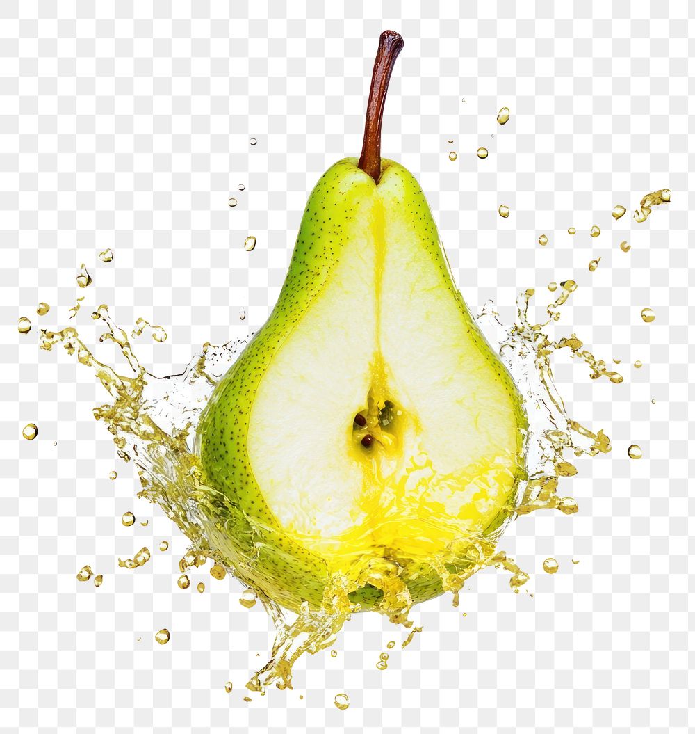 PNG Exploding cut green pear | Free PNG - rawpixel
