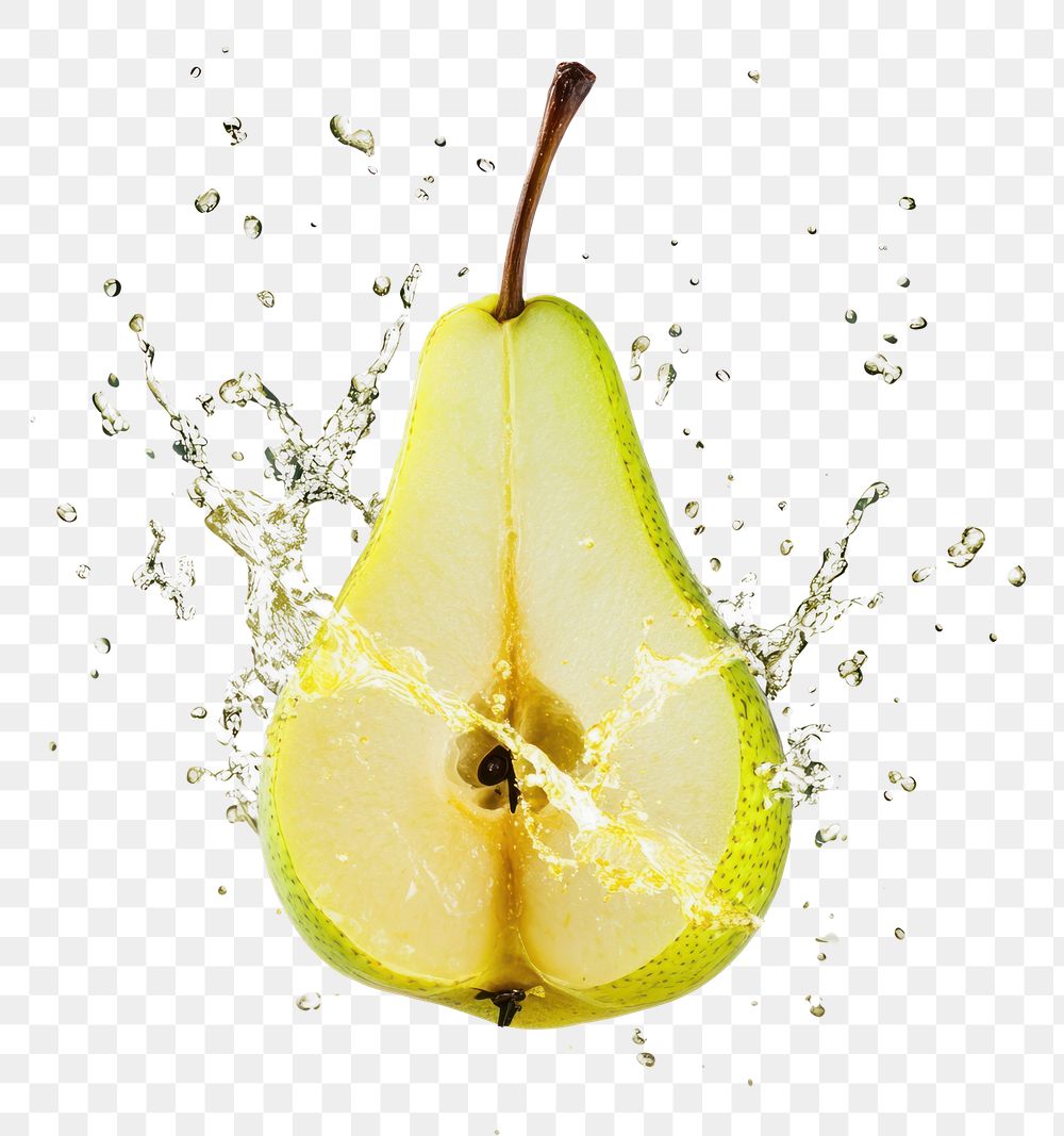 PNG Exploding cut green pear | Free PNG - rawpixel