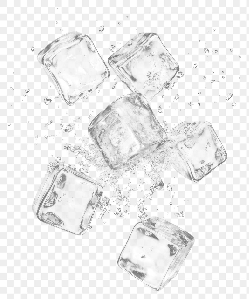 PNG Exploding group ice floating | Free PNG - rawpixel