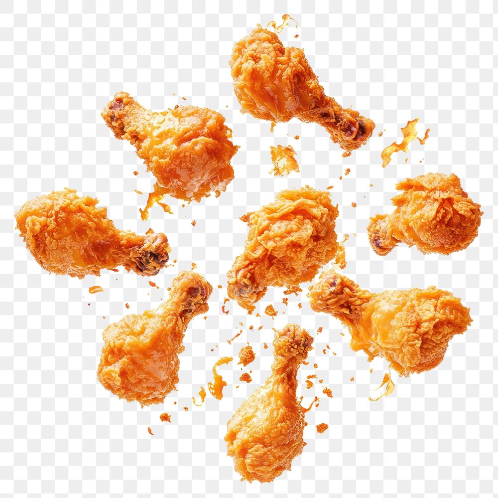 PNG Exploding fried chicken food | Premium PNG - rawpixel
