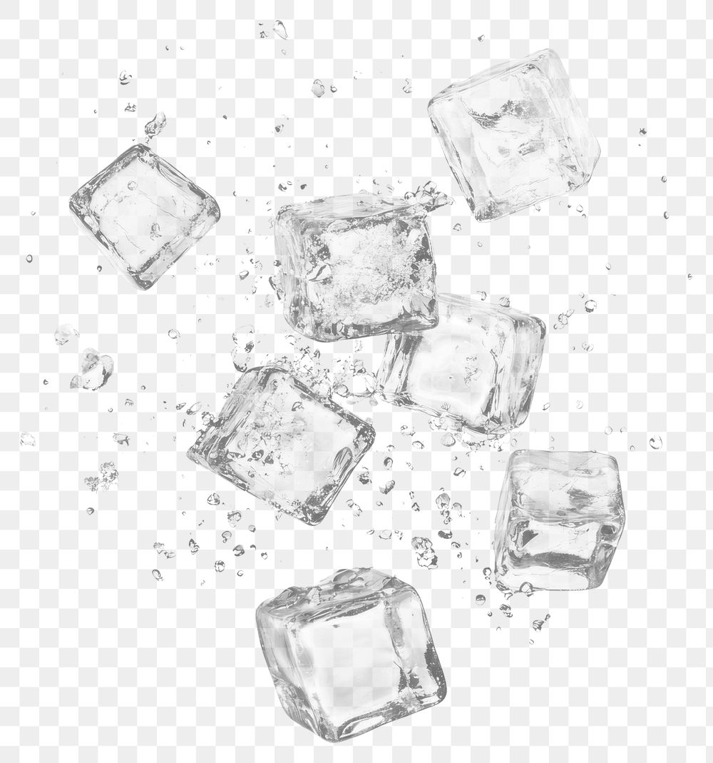 PNG Exploding ice cubes crystal | Free PNG - rawpixel