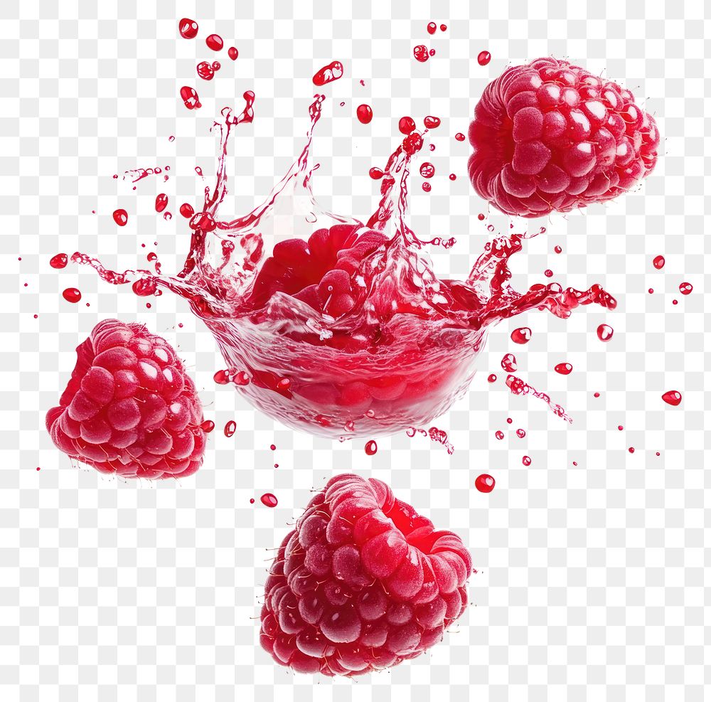 PNG Exploding raspberry raspberries splash | Free PNG - rawpixel