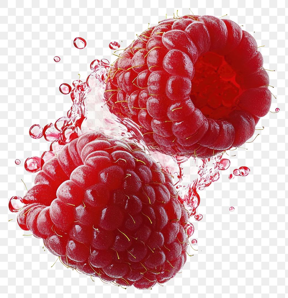 PNG Exploding real 2 raspberries | Premium PNG - rawpixel
