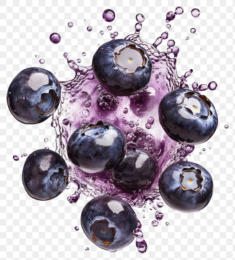 PNG Exploding real blueberries blueberry | Free PNG - rawpixel