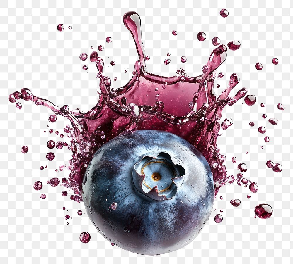 PNG Exploding real blueberry isolated | Free PNG - rawpixel