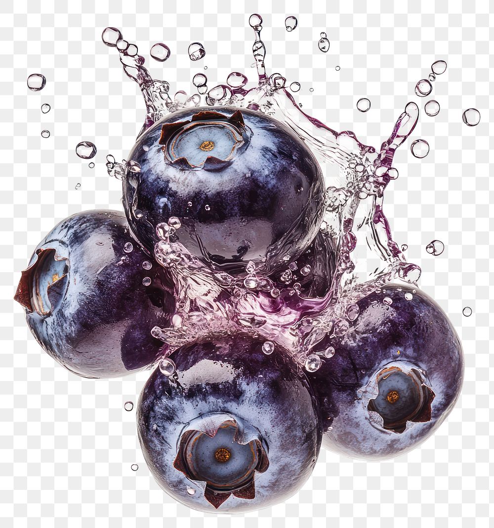 PNG Exploding real blueberry blueberries | Free PNG - rawpixel