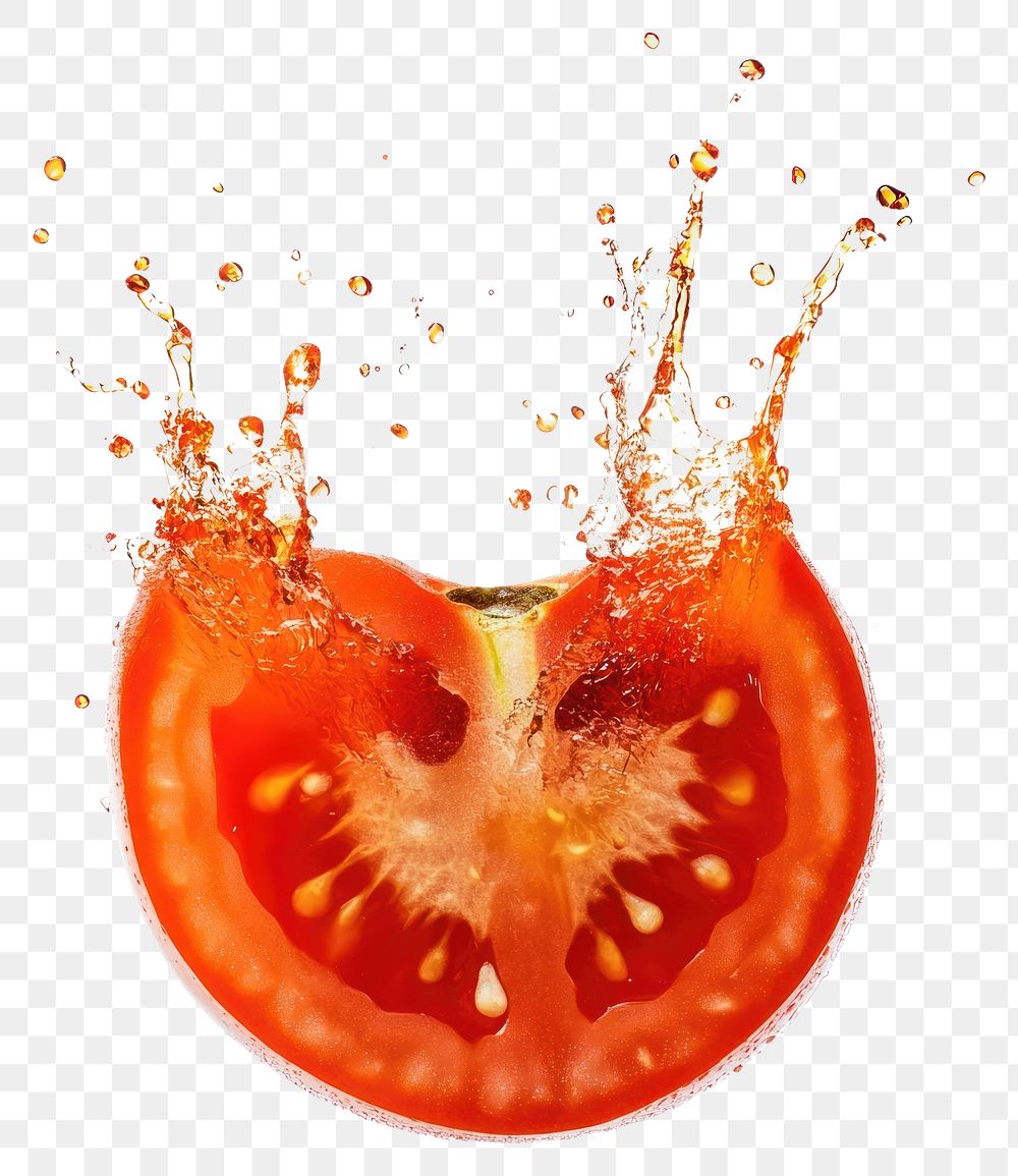 PNG Exploding real half tomato | Free PNG - rawpixel
