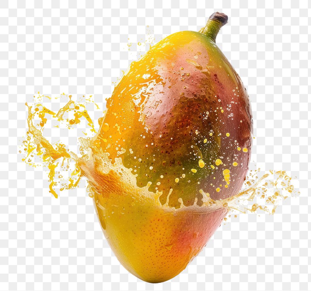 PNG Exploding real mango fruit | Free PNG - rawpixel