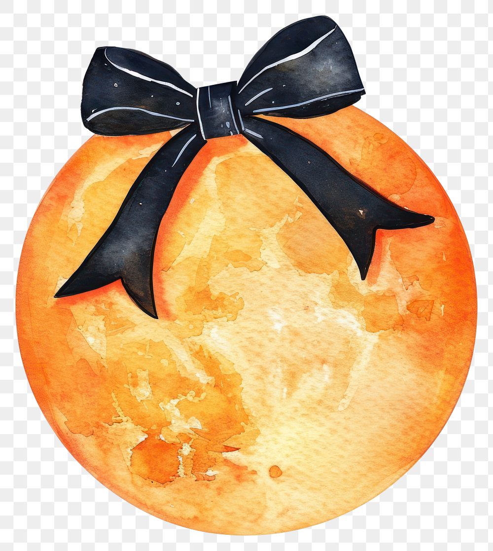 PNG An orange moon illustration | Free PNG - rawpixel