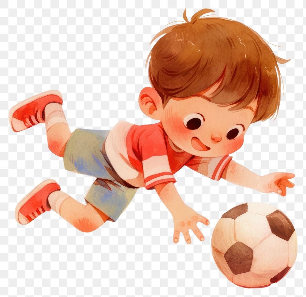 PNG cute boy Playing ball | Free PNG - rawpixel