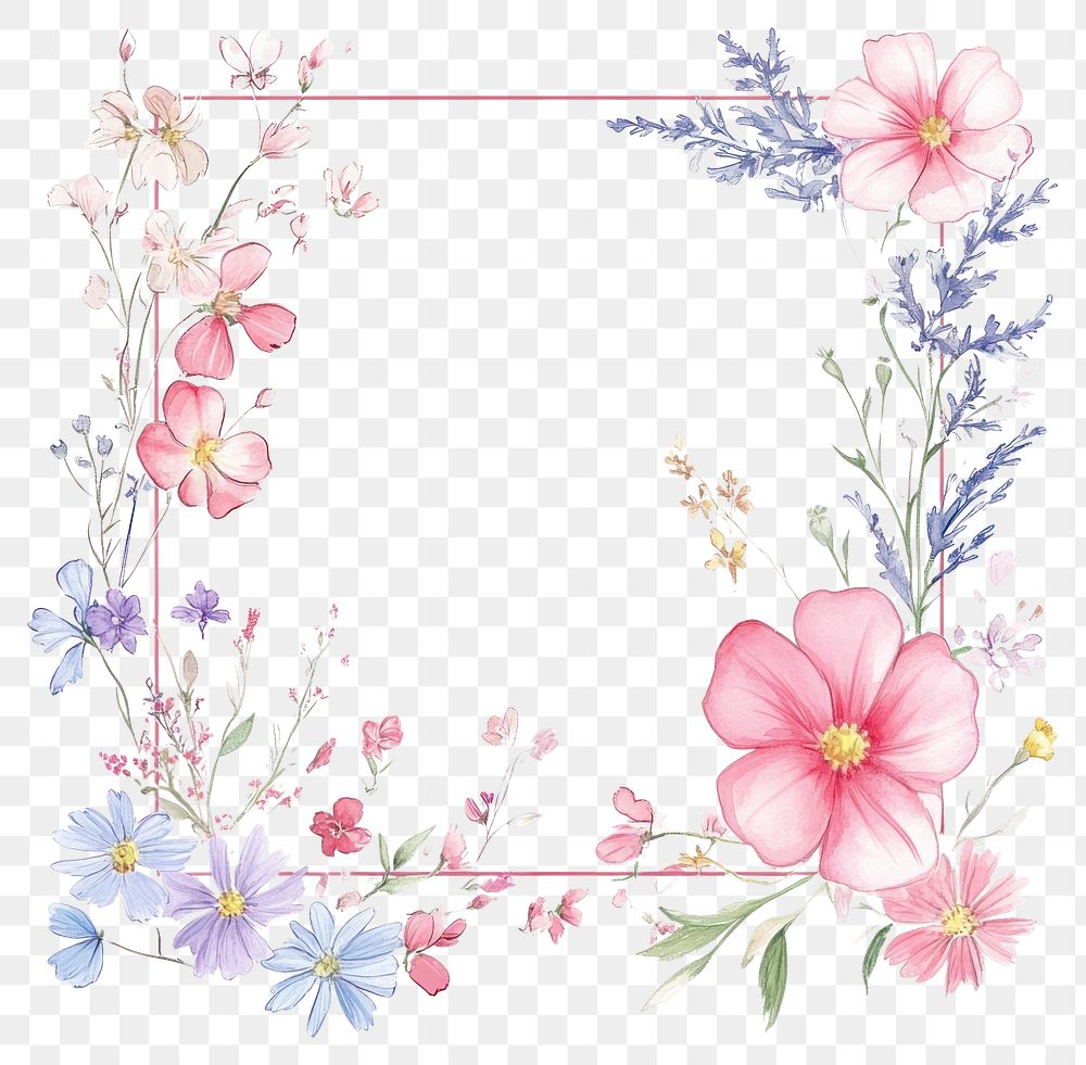 PNG Spring color tone flowers | Free PNG - rawpixel