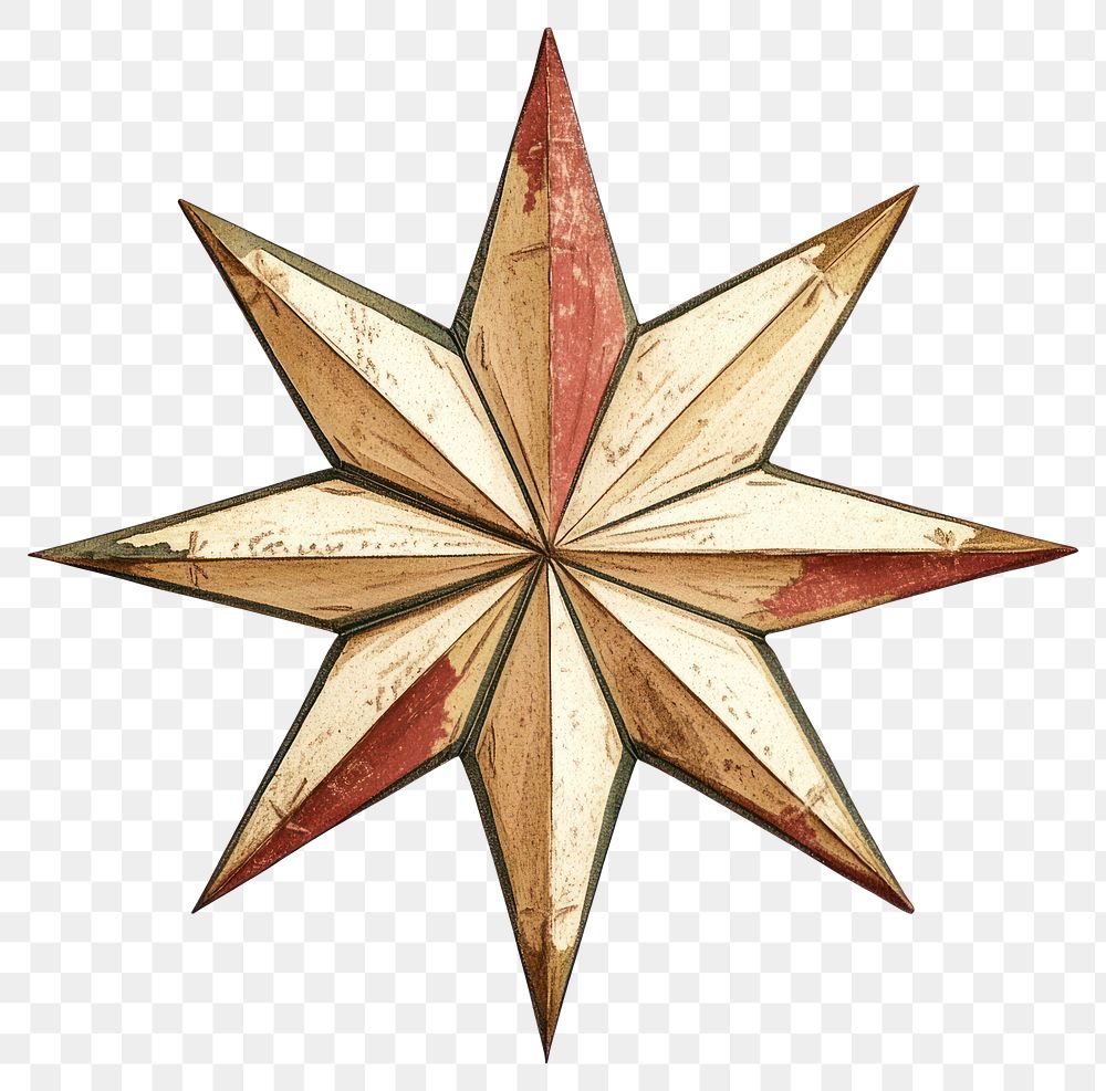 PNG Christmas star illustration vintage | Free PNG - rawpixel