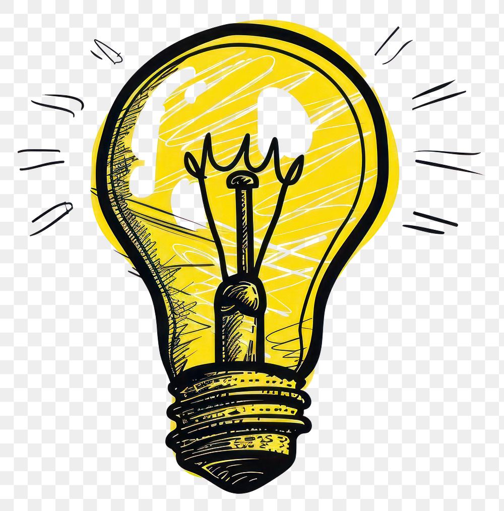 PNG Doodle light bulb lightbulb | Free PNG - rawpixel