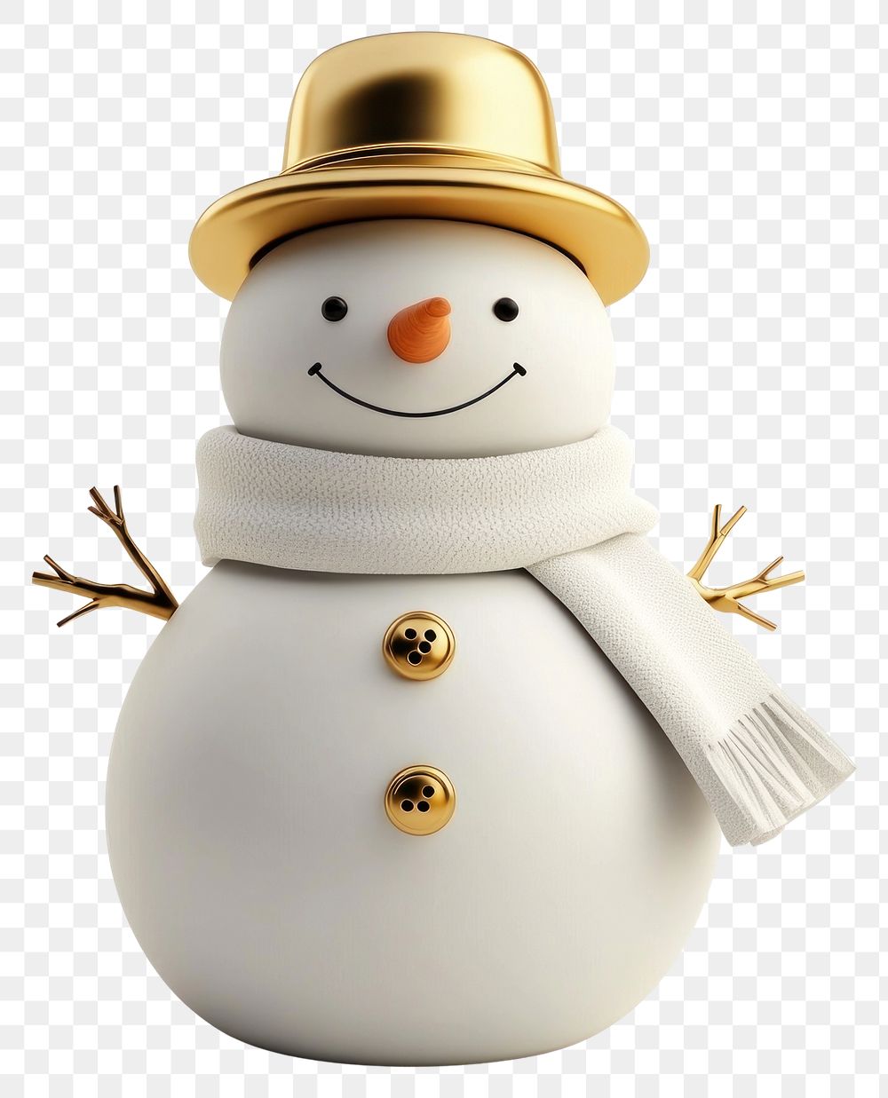 PNG White Gold Snowman snowman | Premium PNG - rawpixel
