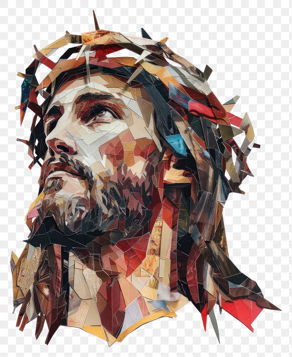 PNG Jesus Christ paper Collage | Free PNG - rawpixel