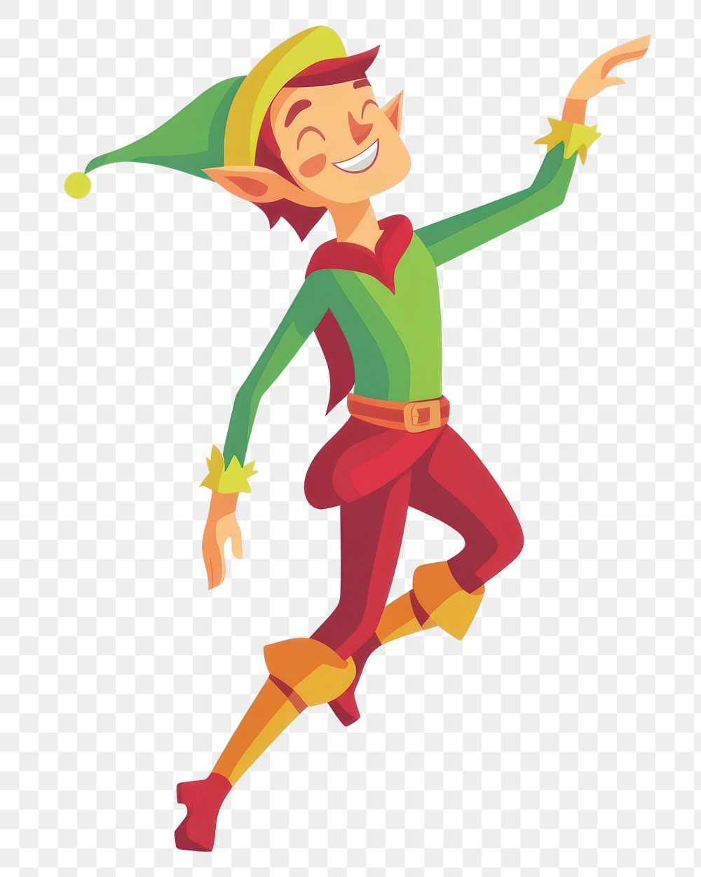 PNG Elf full body dancing | Free PNG - rawpixel