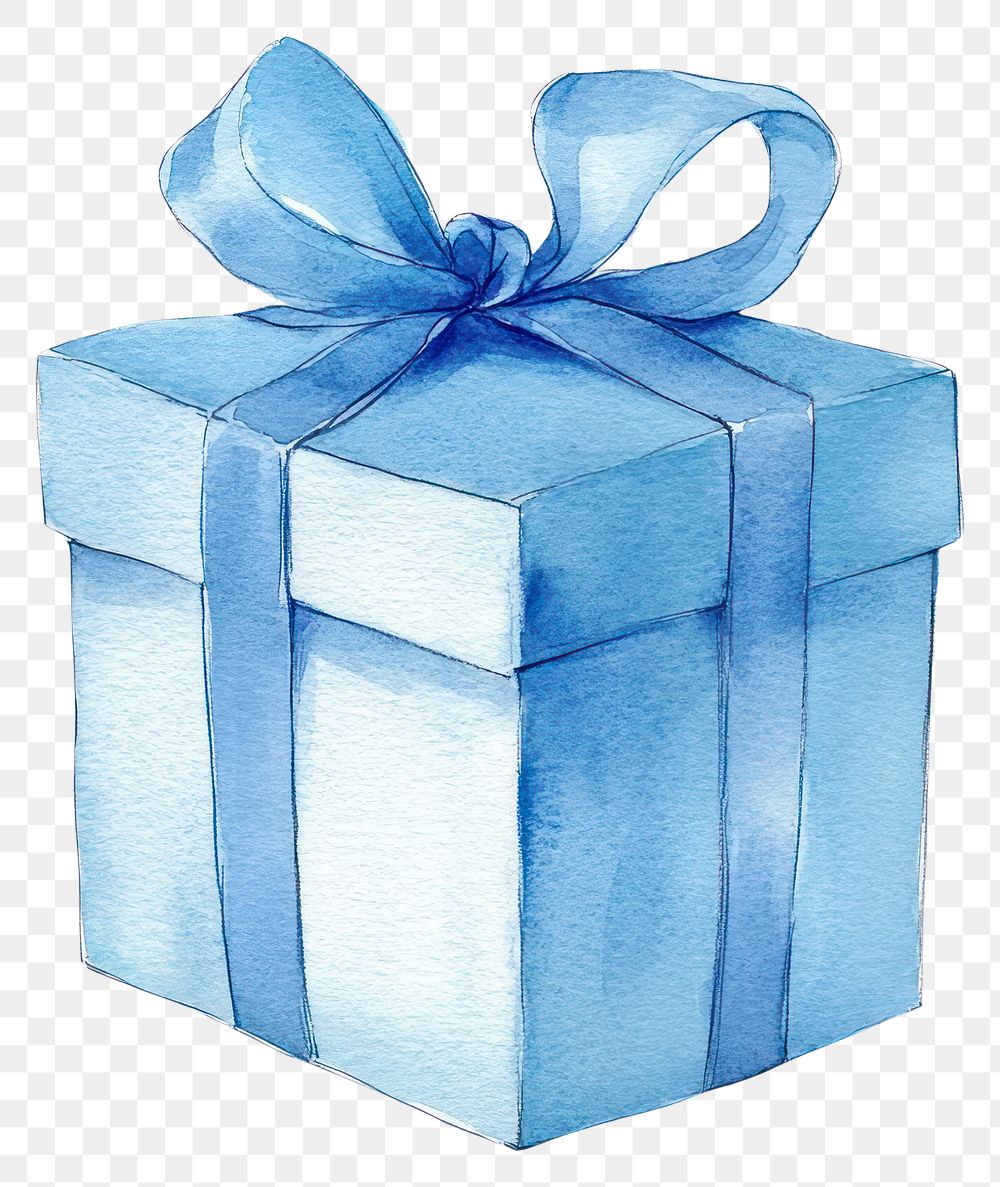 PNG Blue gift box illustration | Premium PNG - rawpixel