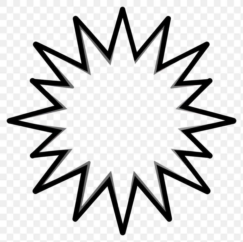 PNG Explosion symbol outline design | Free PNG - rawpixel