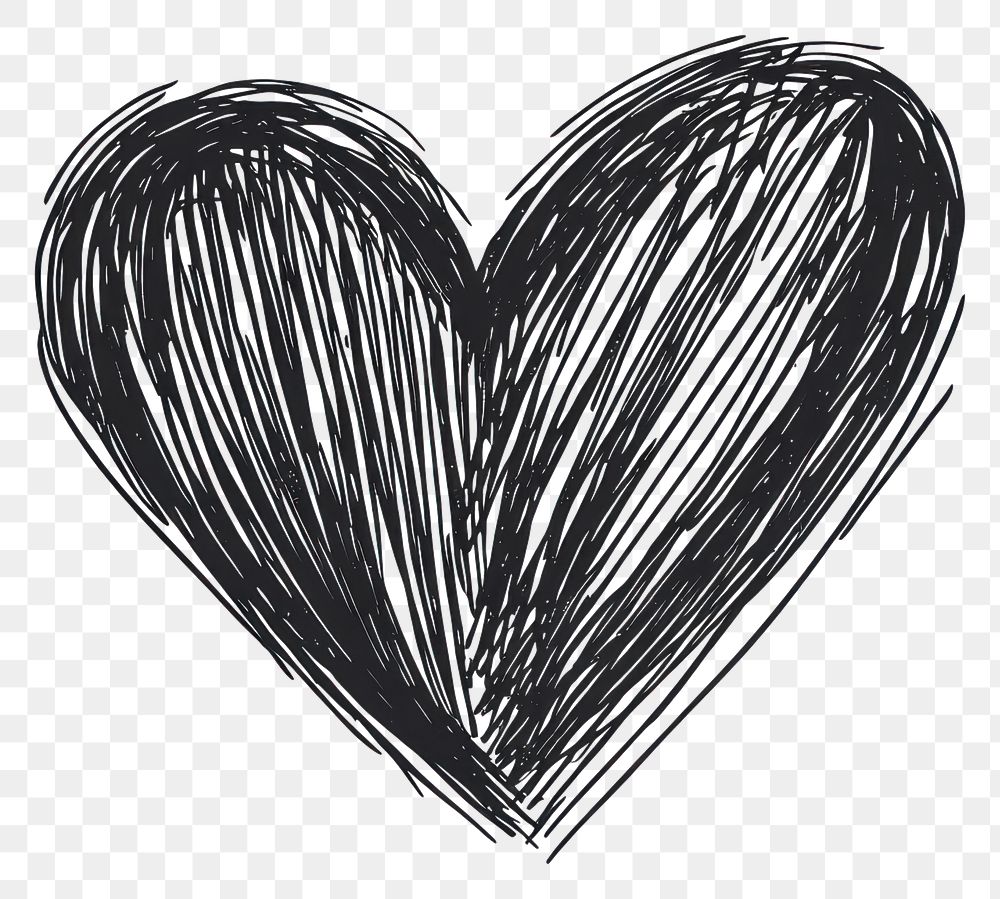 PNG Heart drawing sketch simple. | Free PNG - rawpixel