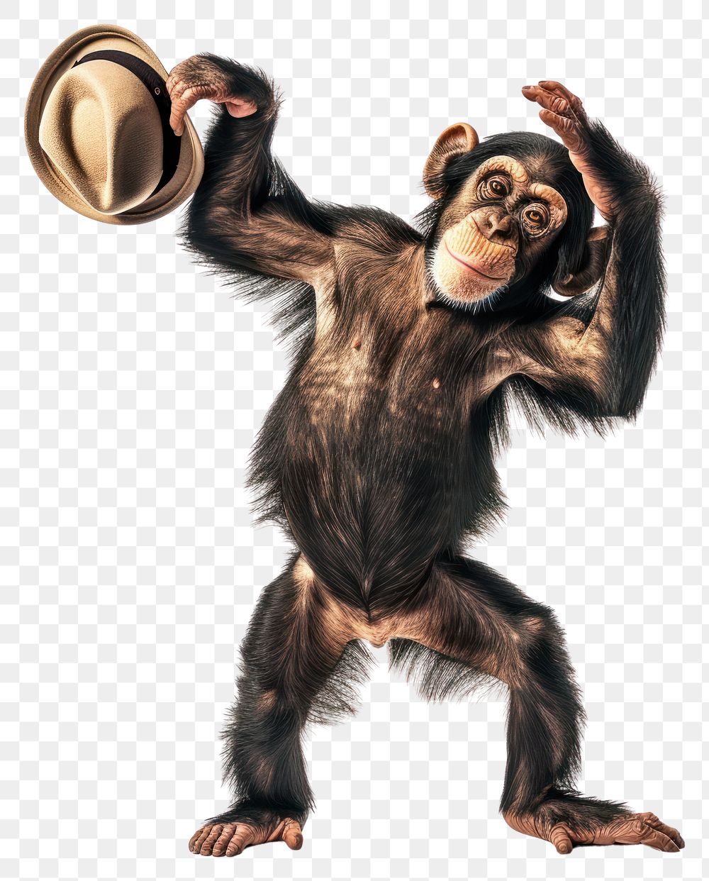 PNG Monkey holding cap animal | Free PNG - rawpixel