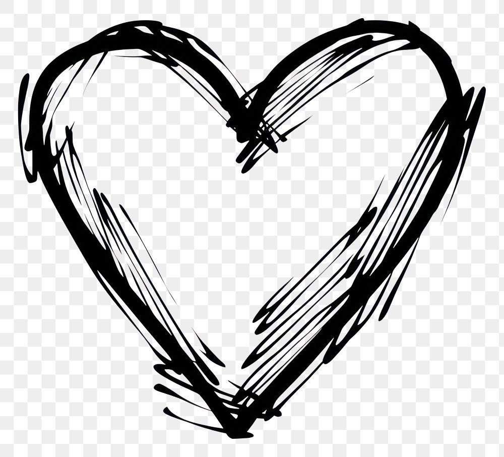 PNG Hand drawn heart drawing | Free PNG - rawpixel