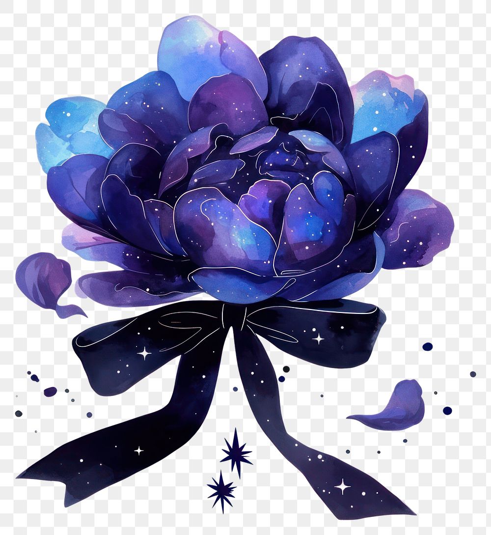 PNG Galaxy flower art illustration | Premium PNG - rawpixel