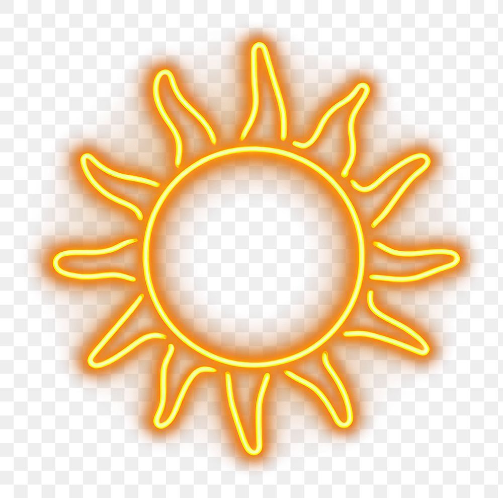 PNG Sun light neon illustration. | Free Icons - rawpixel