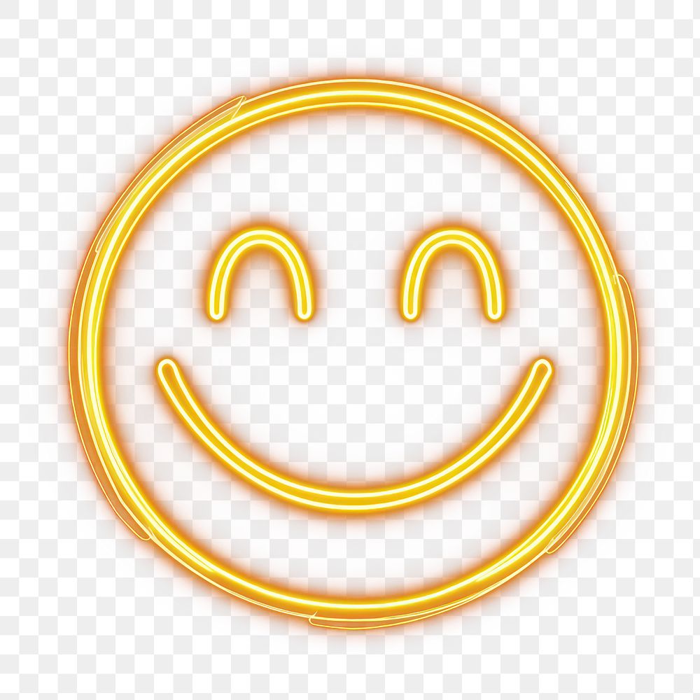 PNG Smiling emoticon light neon | Free Icons - rawpixel