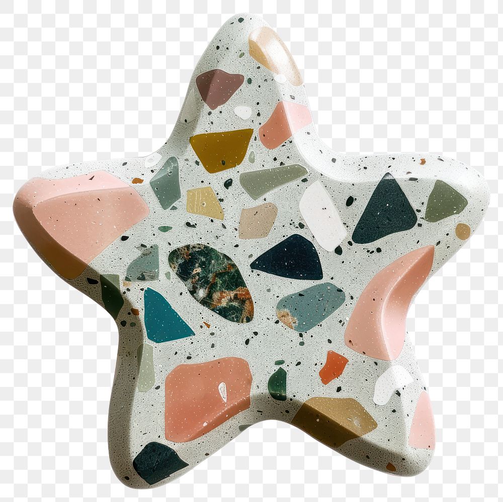 PNG Terrazzo star blob star-shaped | Free PNG - rawpixel