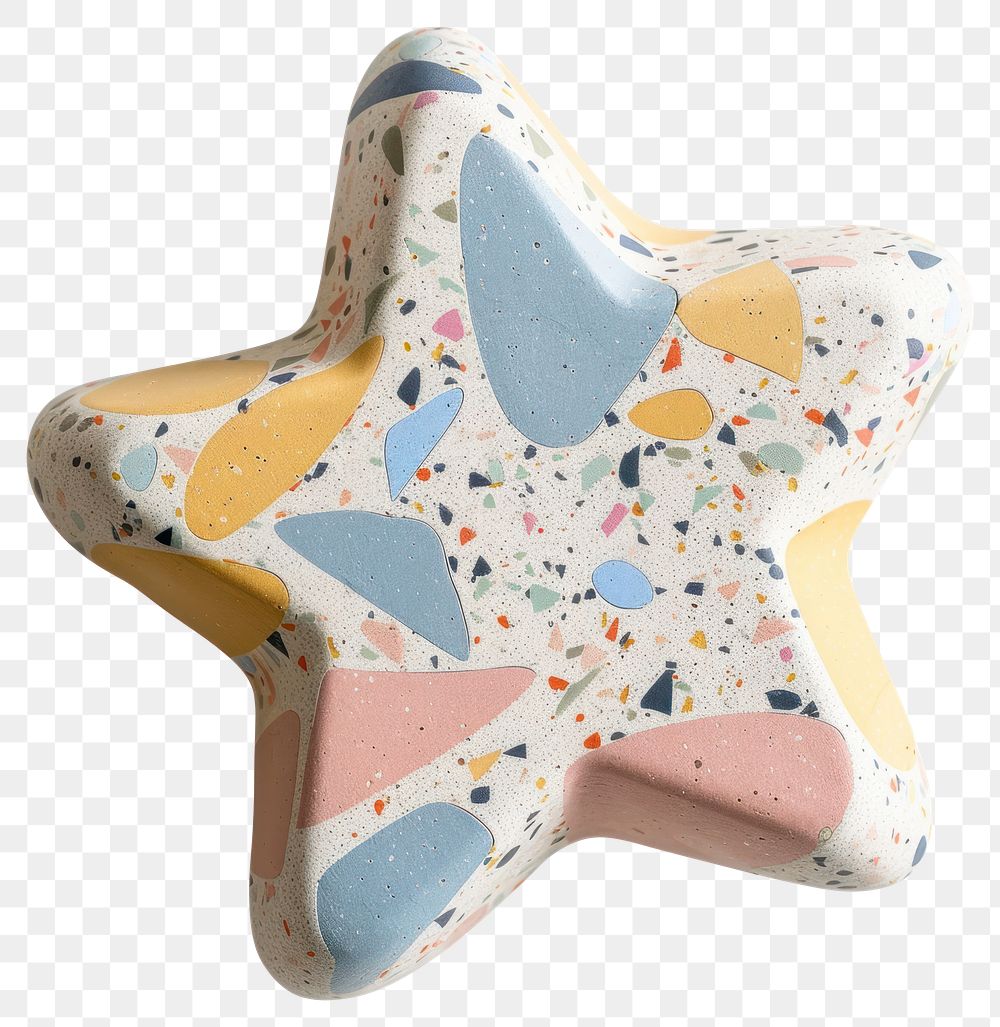PNG Terrazzo star blob confectionery | Free PNG - rawpixel