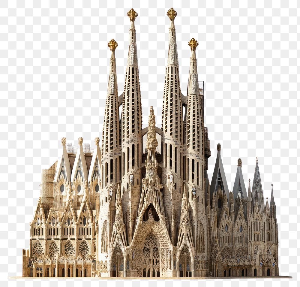 PNG Sagrada familia landmark architecture | Free PNG - rawpixel