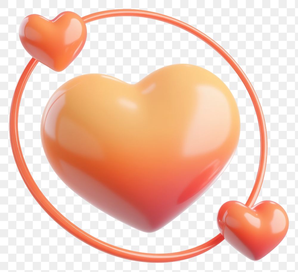 PNG Gradient heart shape illustration | Free PNG - rawpixel