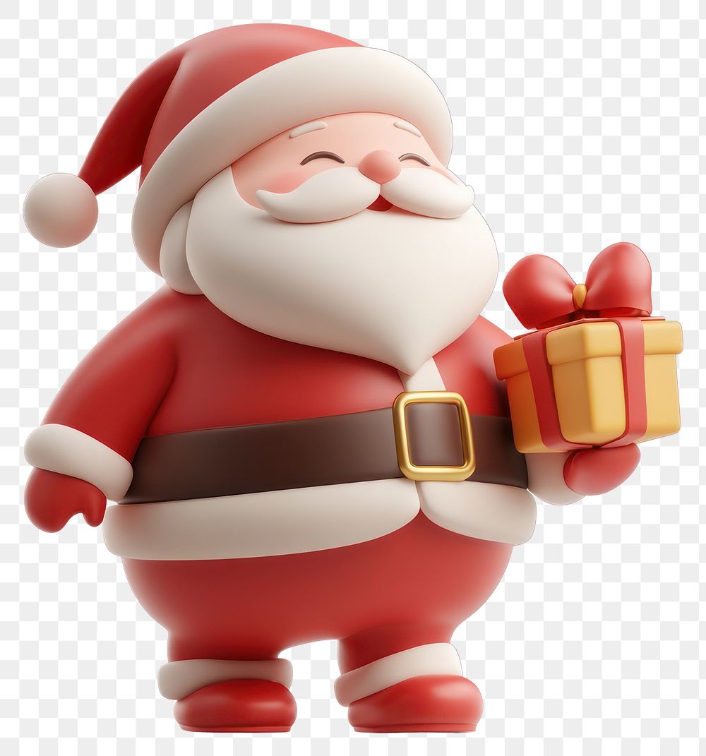 PNG Santa walking holding gift | Free PNG - rawpixel