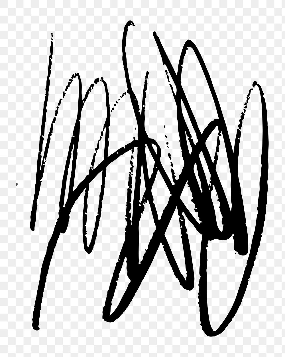 PNG Abstract black ink scribble, | Free PNG - rawpixel