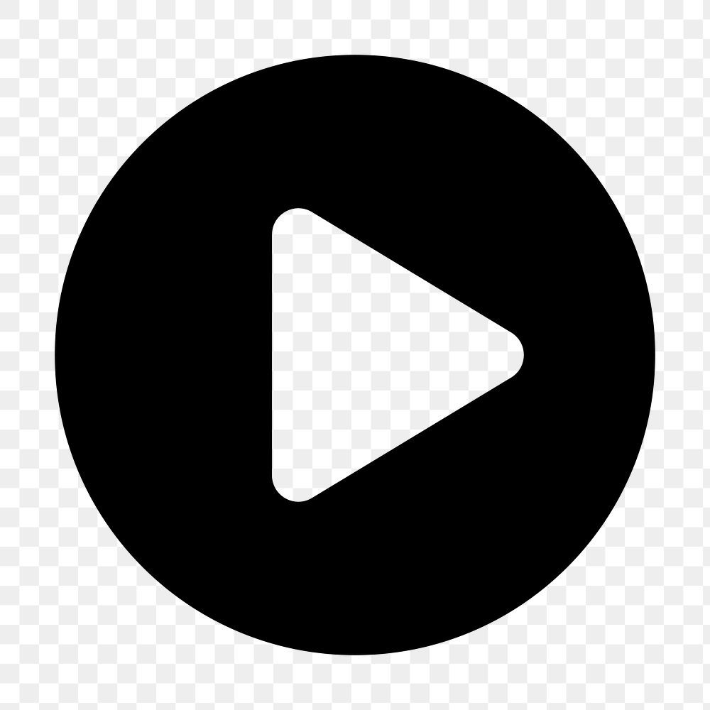 PNG Black play button icon | Free PNG - rawpixel