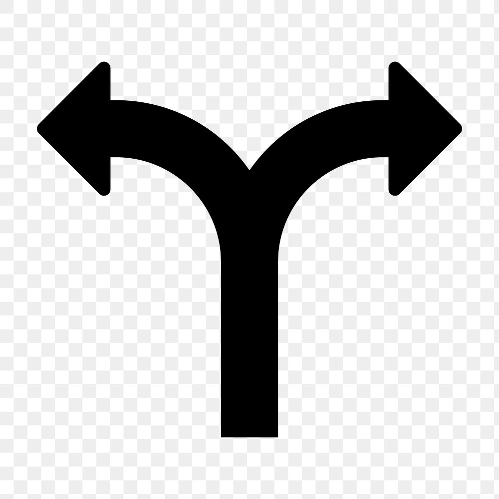 PNG Dual arrow direction choice | Free PNG - rawpixel