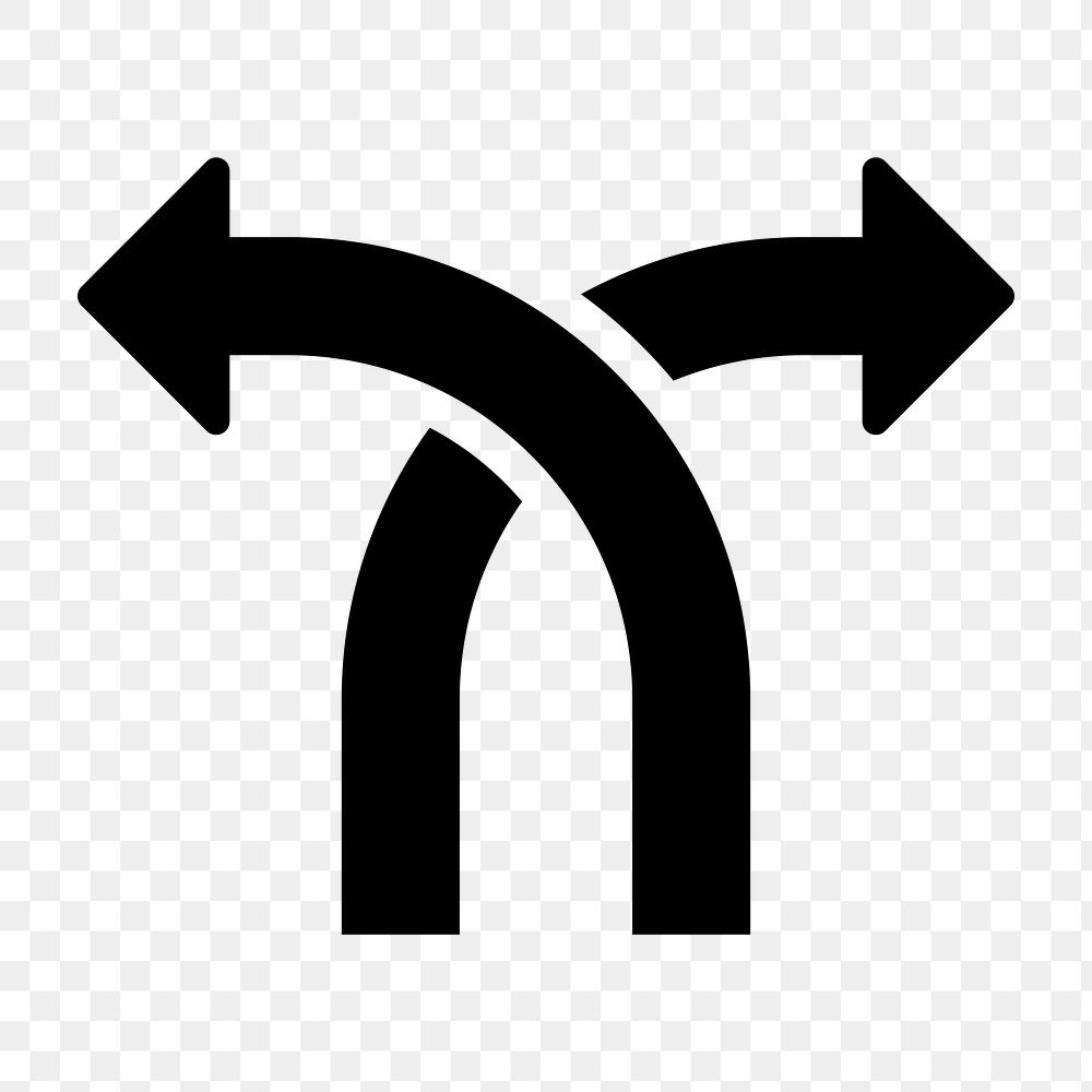 PNG Directional arrows choice icon, | Free PNG - rawpixel