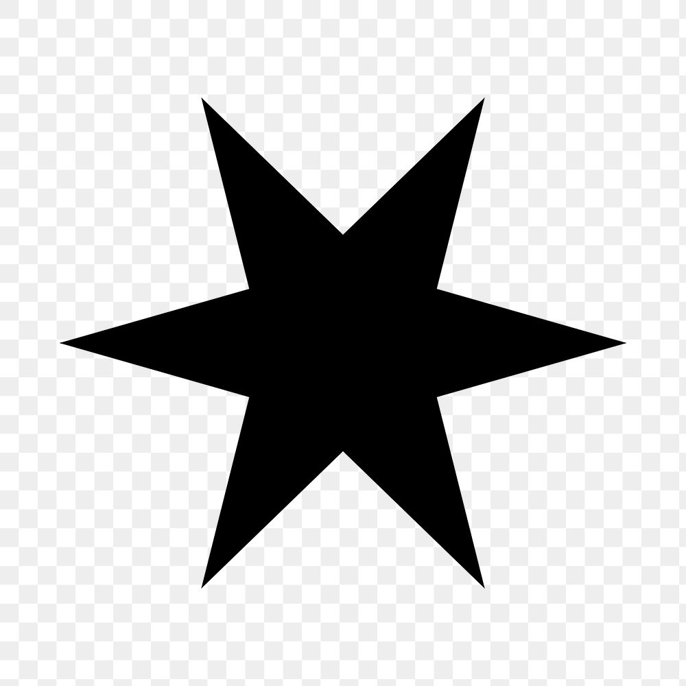 PNG Black six-pointed star shape | Free PNG - rawpixel