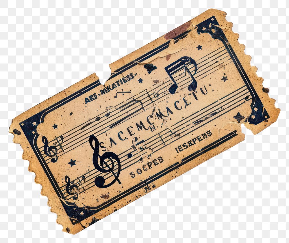 PNG Concert ticket paper scoreboard | Premium PNG - rawpixel