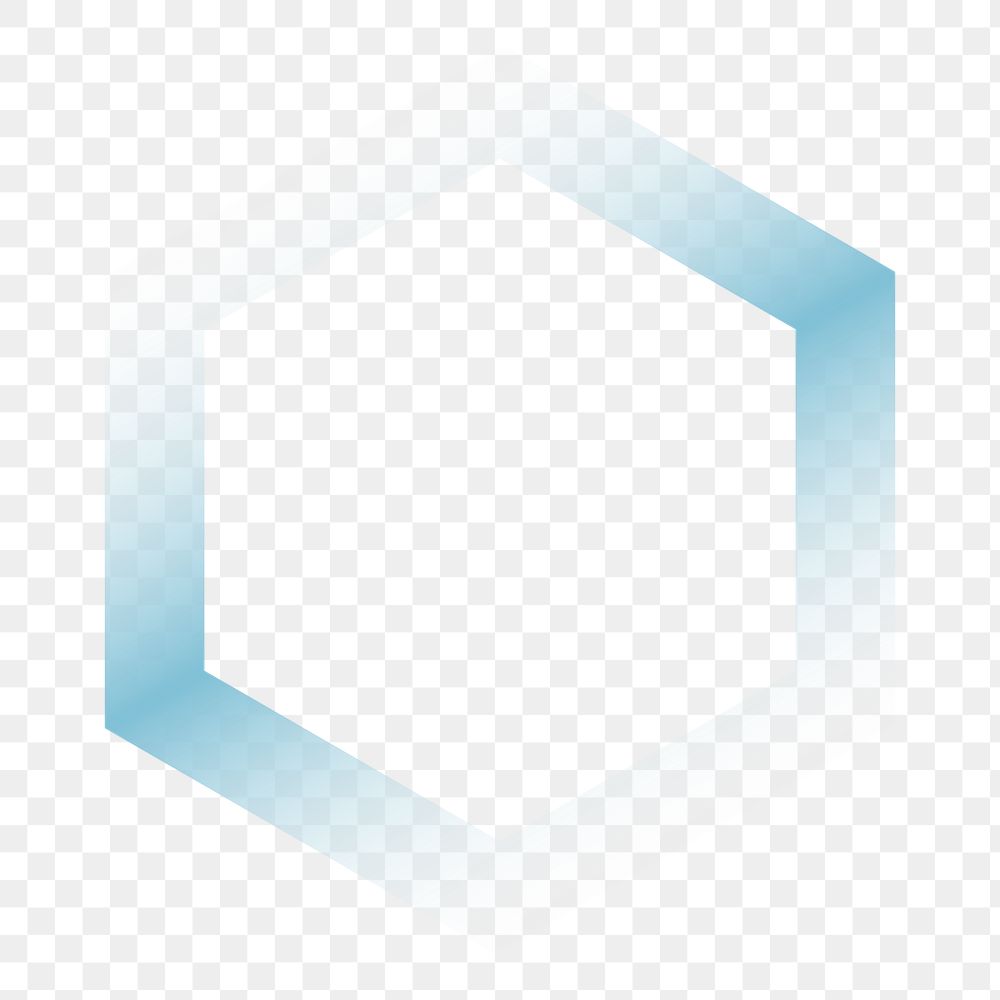 PNG Blue gradient hexagon shape | Free PNG - rawpixel