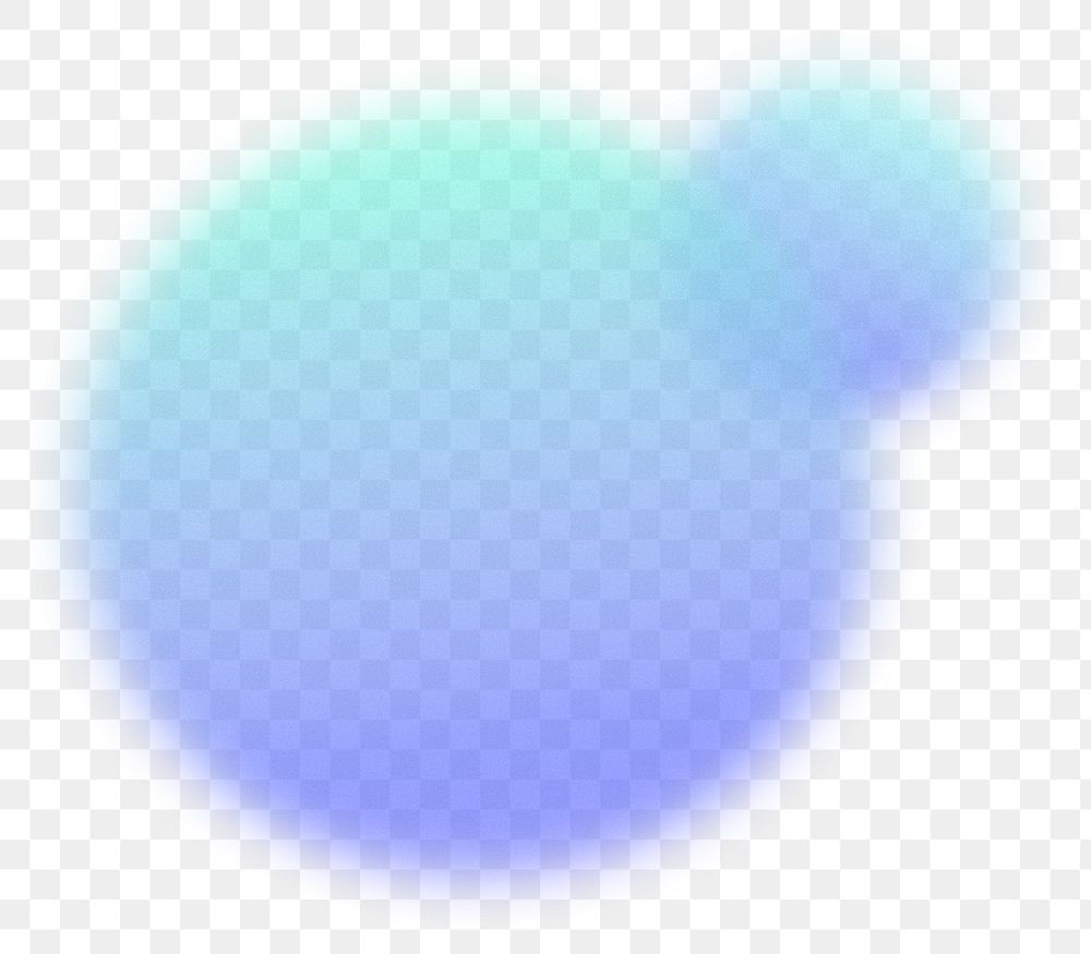 Gradient blue bubble png element | Free PNG - rawpixel