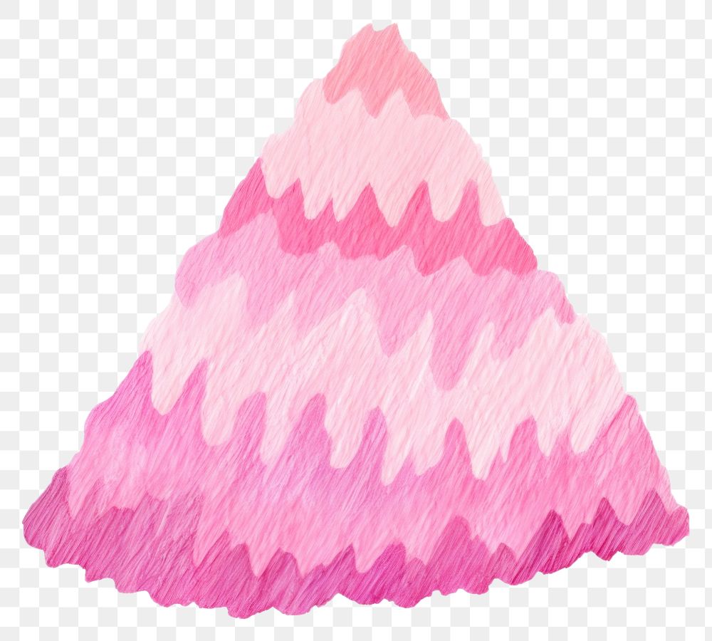 PNG Pink mountain white background | Free PNG - rawpixel