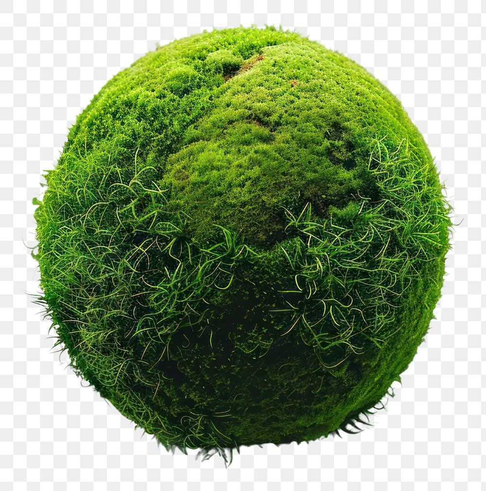 PNG Green mossy earth sphere | Free PNG - rawpixel