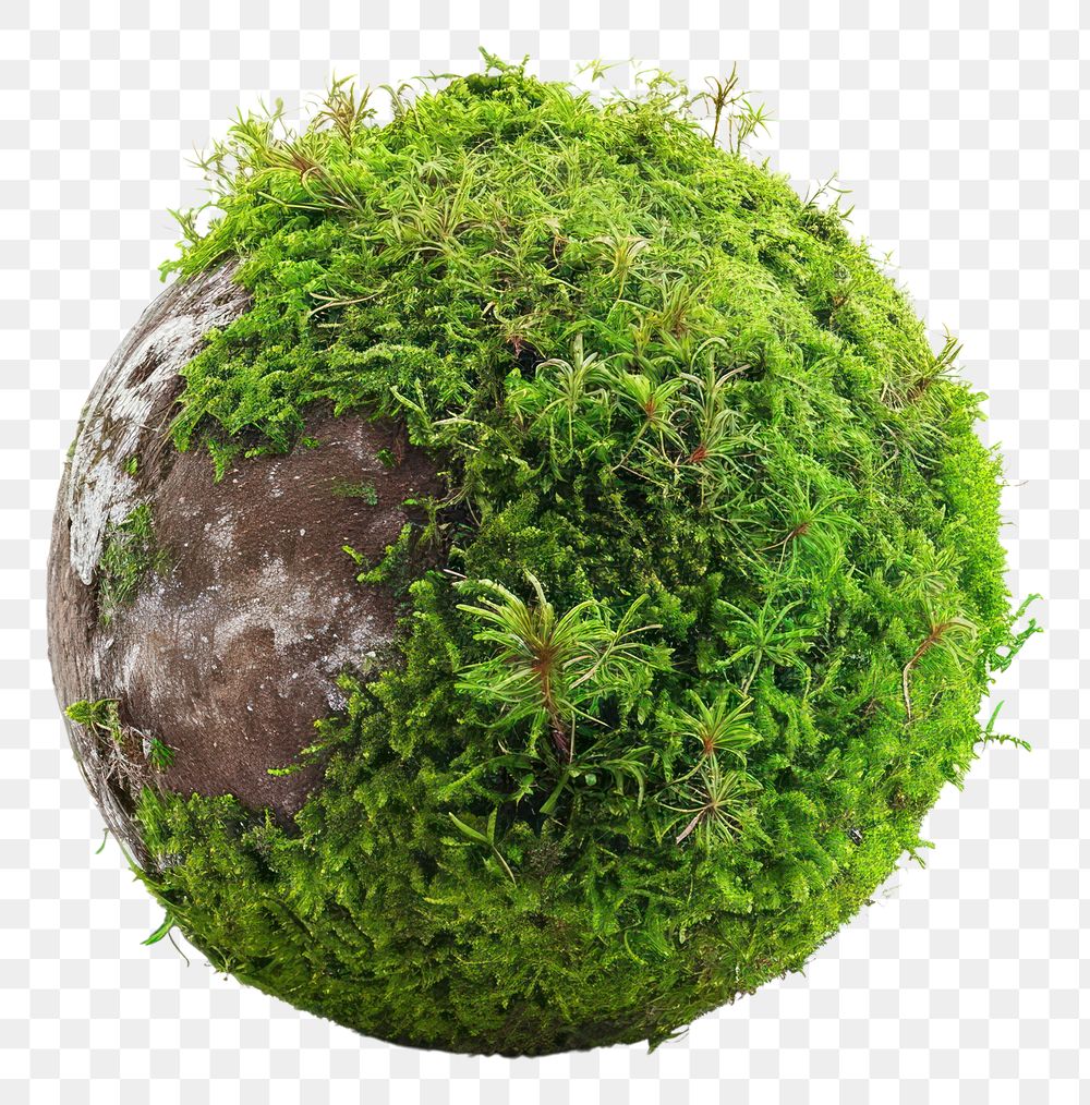 PNG Green mossy earth sphere | Free PNG - rawpixel