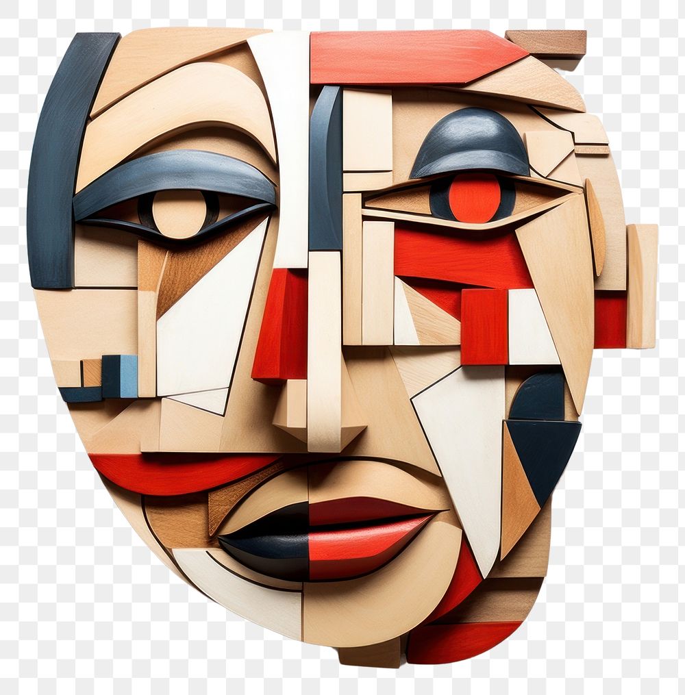 PNG Cubism photo art representation. | Premium PNG - rawpixel